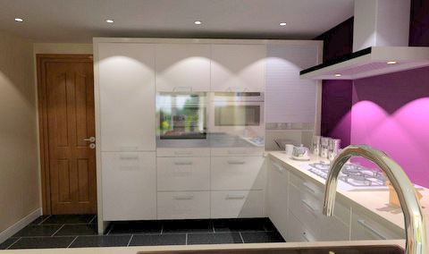 Brand New Alno Wellmann Magnolia White Kitchen with Worktops