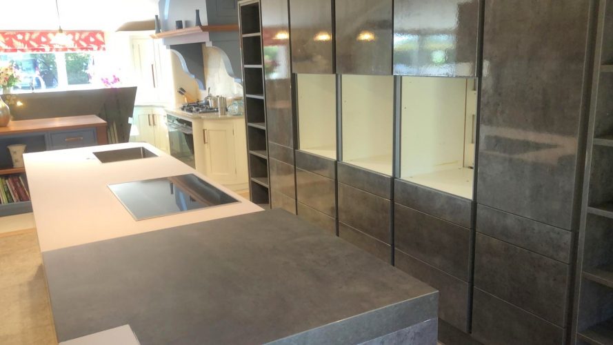 Ex Display Wren Kitchen With Island, Worktops and Induction Hob - The ...