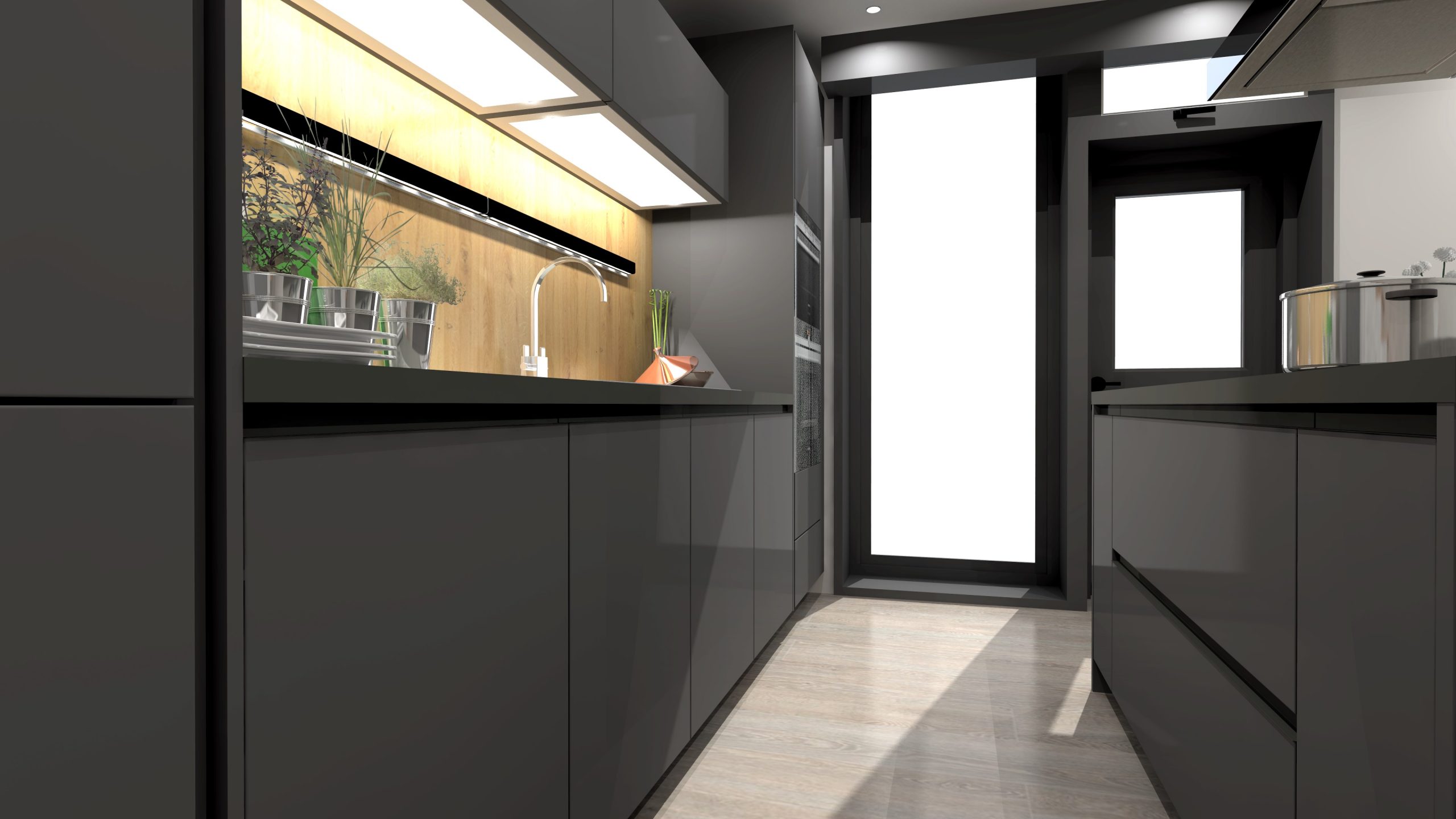Graphite Grey Hacker Kitchen with Worktops | The Used Kitchen Company