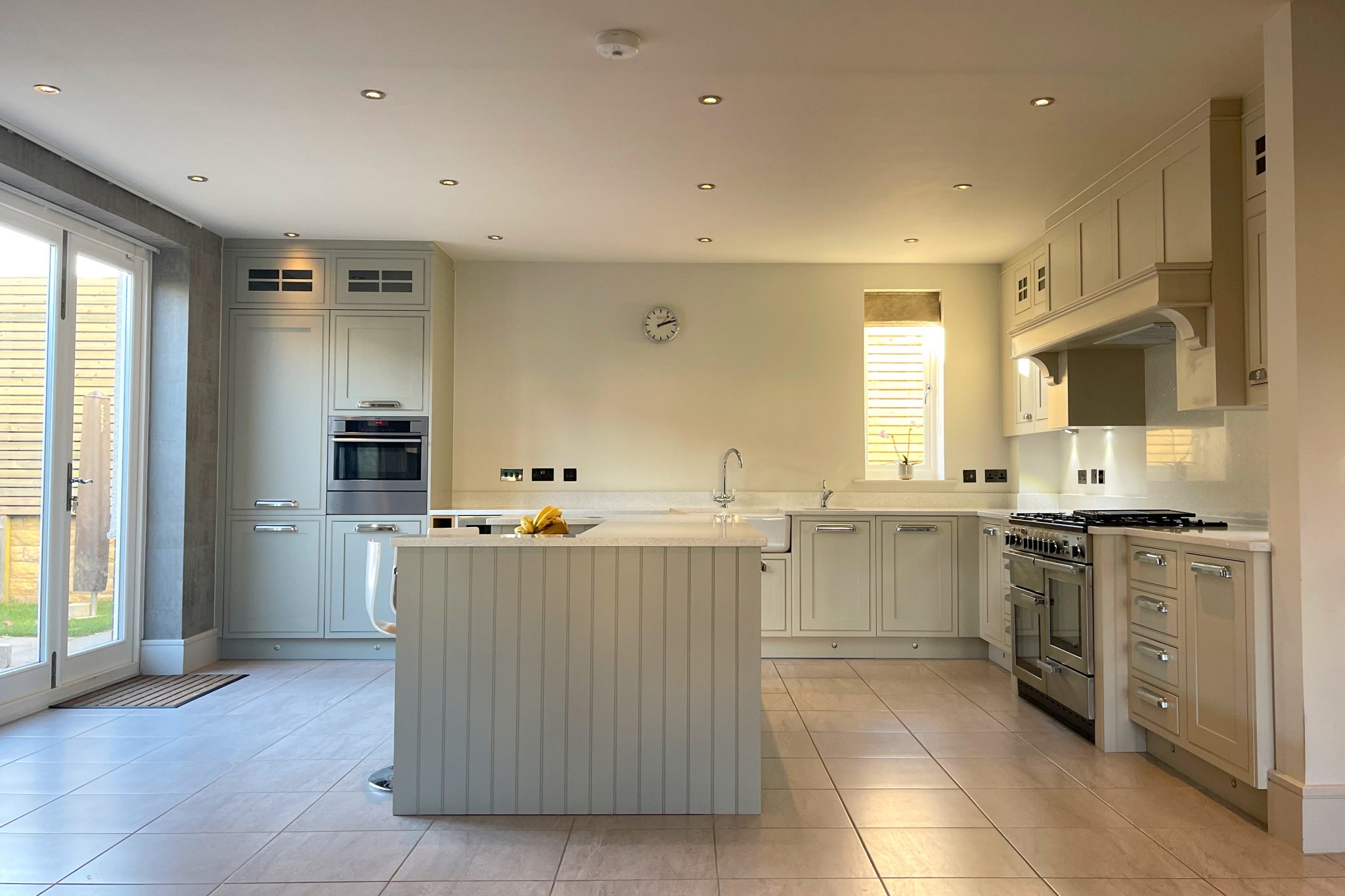 Omega Sheraton Painted Kitchen with Island, Worktops and Appliances ...