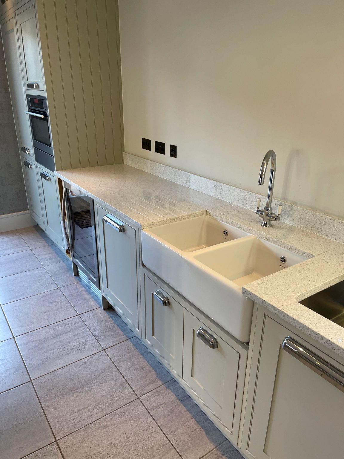 Omega Sheraton Painted Kitchen with Island, Worktops and Appliances ...