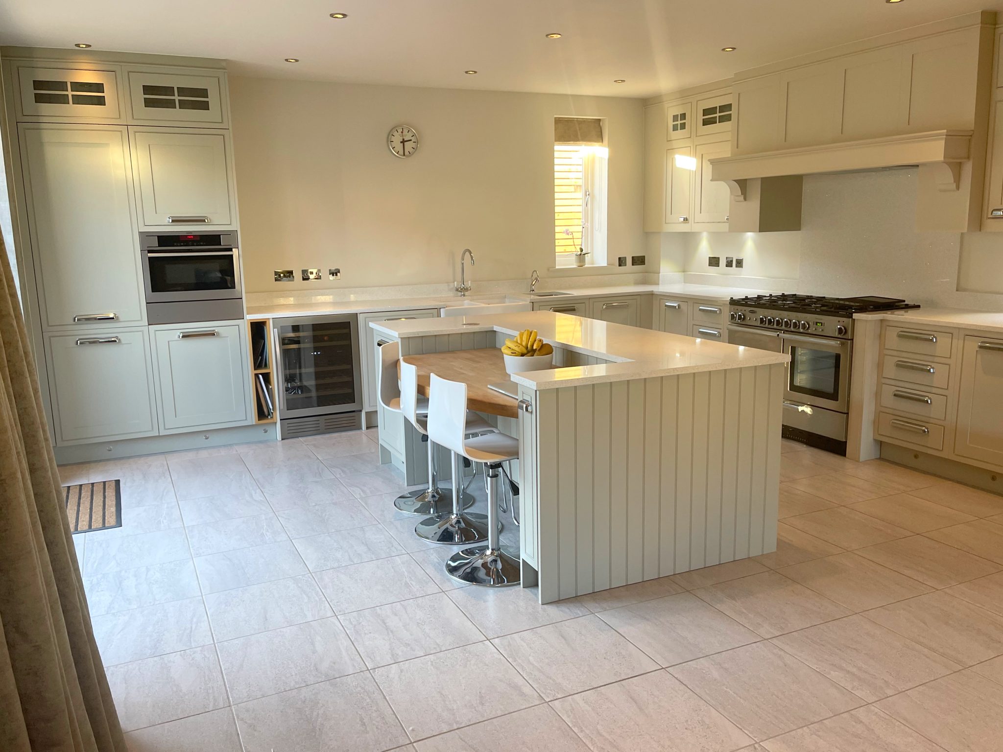 Omega Sheraton Painted Kitchen with Island, Worktops and Appliances ...