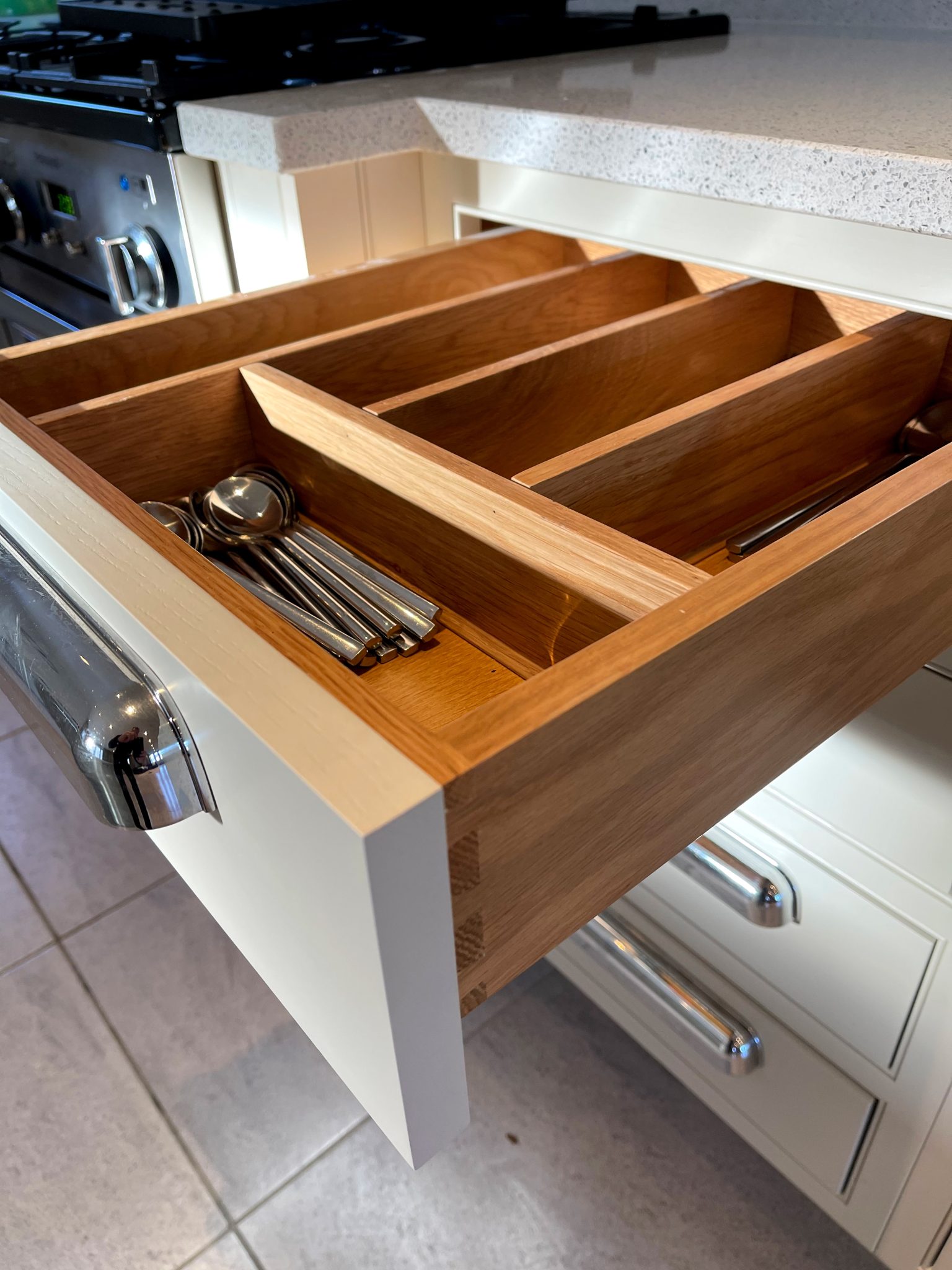 Omega Sheraton Painted Kitchen with Island, Worktops and Appliances ...