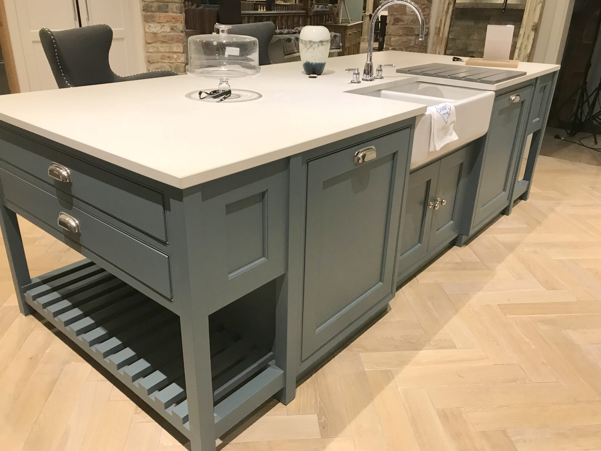 Ex Display Large Bespoke Kitchen, With Worktops & Island