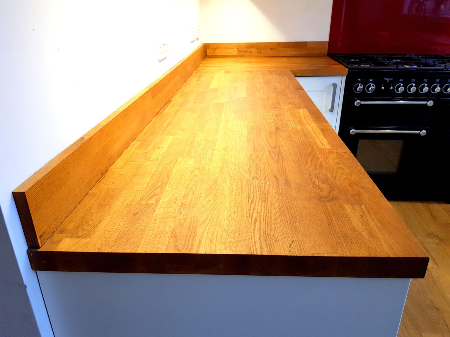 Benchmarx Kitchen with Worktops and Rangemaster Cooker - Used - The ...