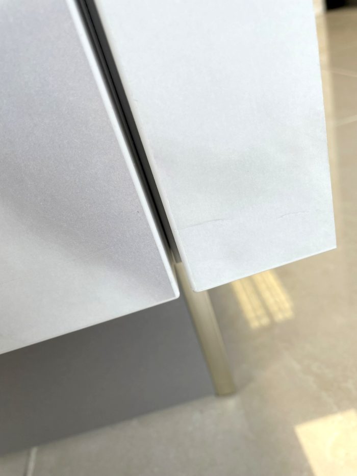 Ex Display Hacker Systemat Island with Champagne Trough and Silestone ...