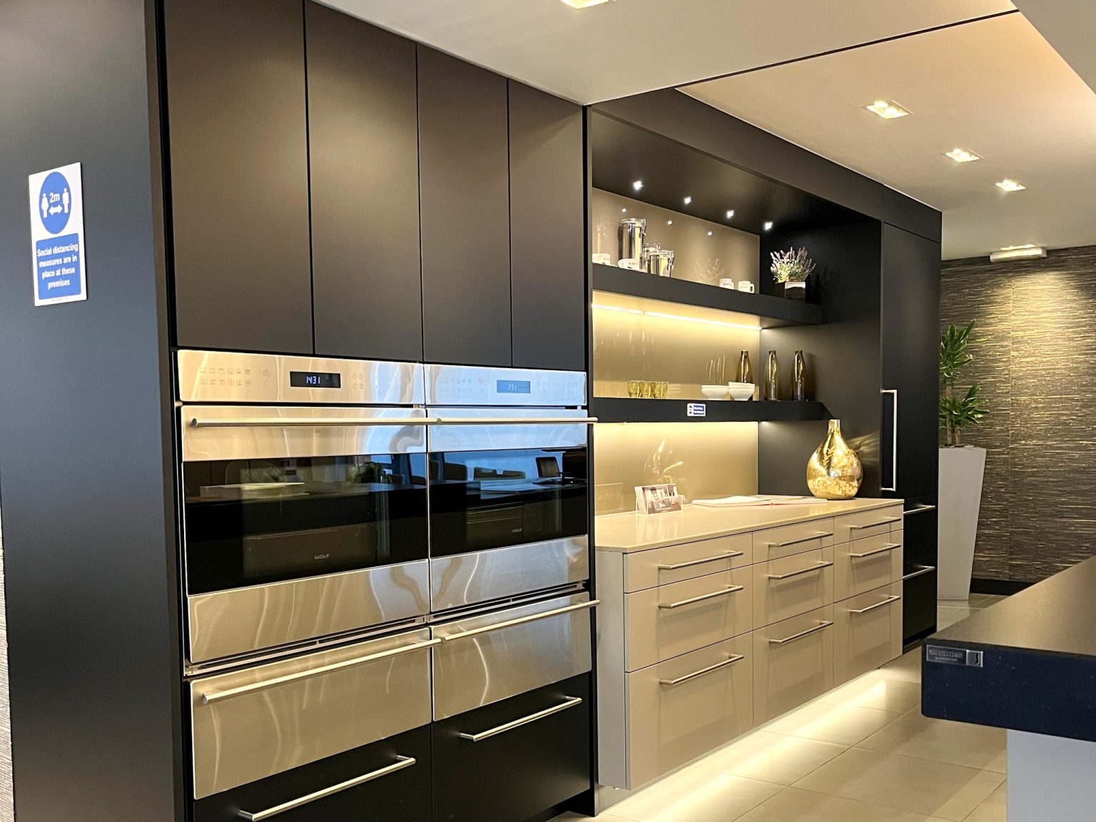 Ex Display Poggenpohl Kitchen with Island, Worktops and Breakfast Bar ...