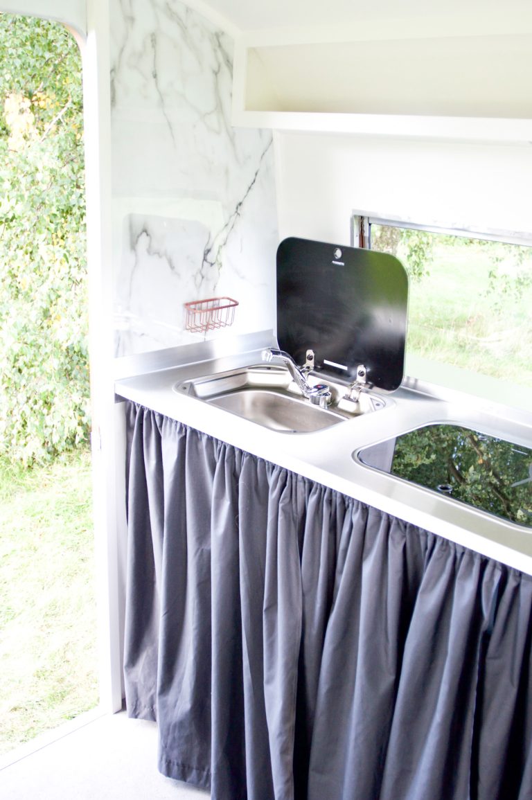 Mobile Demo Kitchen / Converted Caravan - The Used Kitchen Company