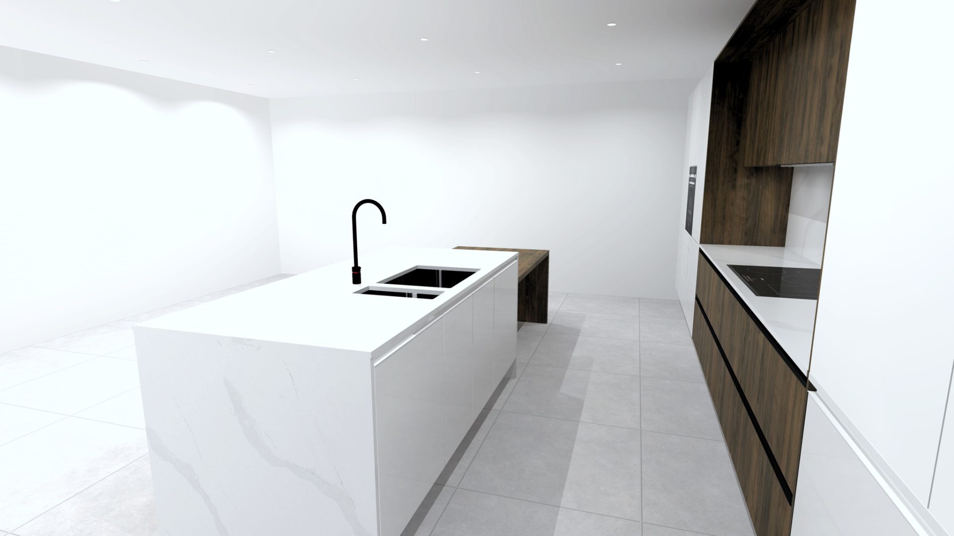 Brand New Hacker Systemat Kitchen With Island - The Used Kitchen Company