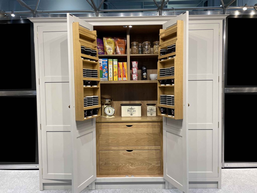 Ex Display Bespoke Painted Larder Unit and Fridge Housing - The Used ...