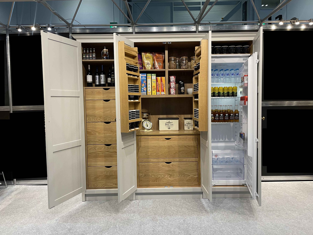 Ex Display Bespoke Painted Larder Unit and Fridge Housing - The Used ...