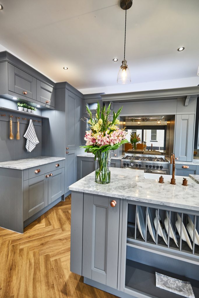 Ex Display Laura Ashley Rosedale Kitchen With Island and Worktops - The ...