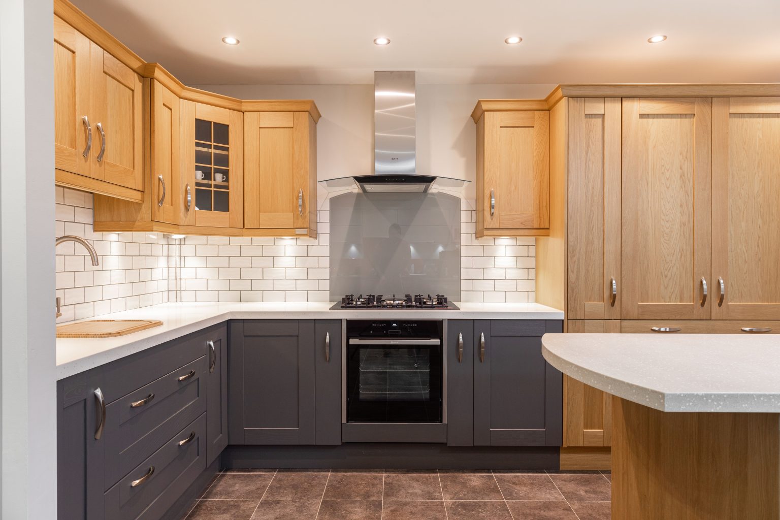 Ex-Display Masterclass Kitchen with Worktops and Lancaster Oak Island