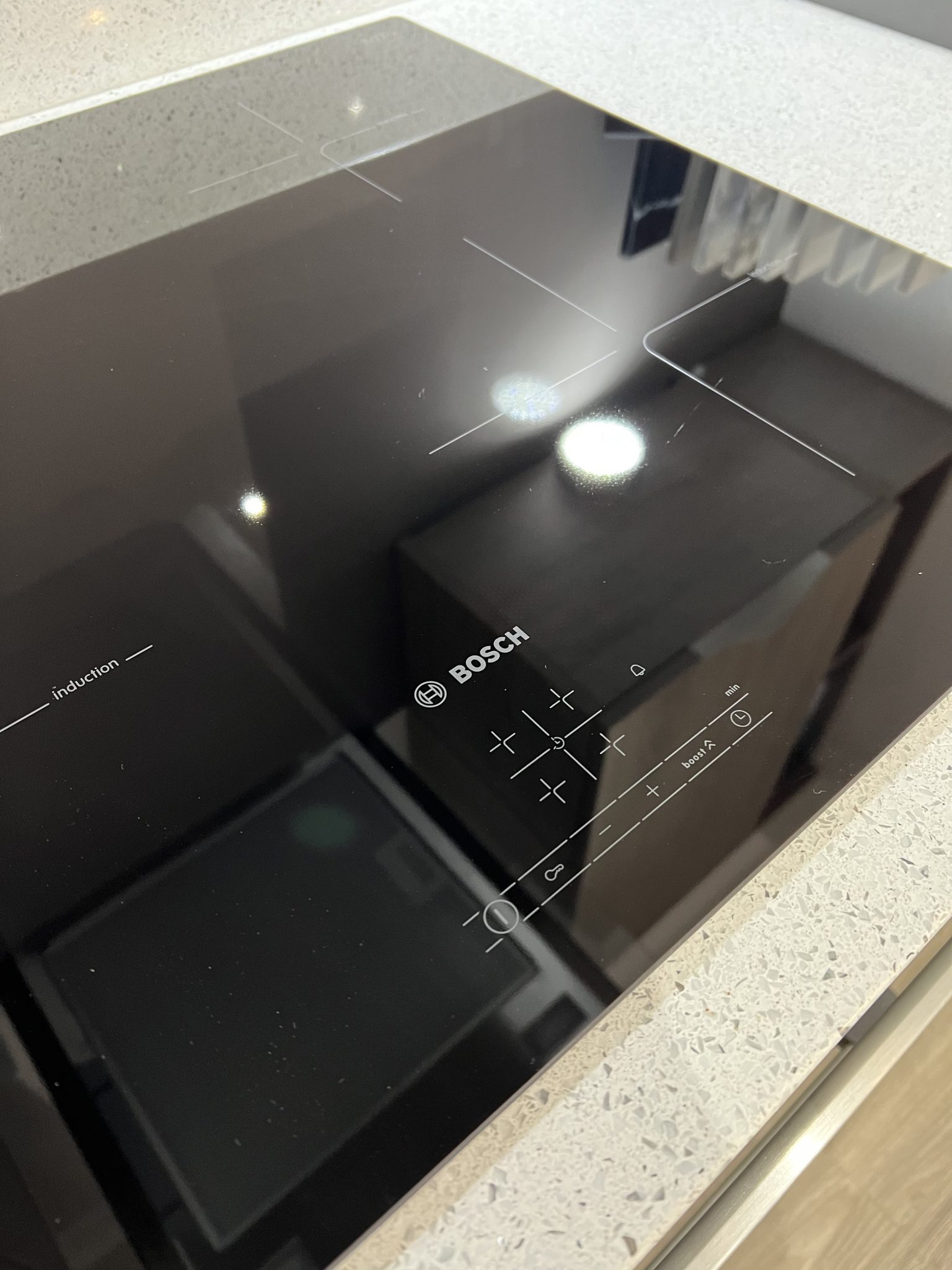 Ex Display Truffle Brown Denver Oak Kitchen with Silestone Worktops and ...