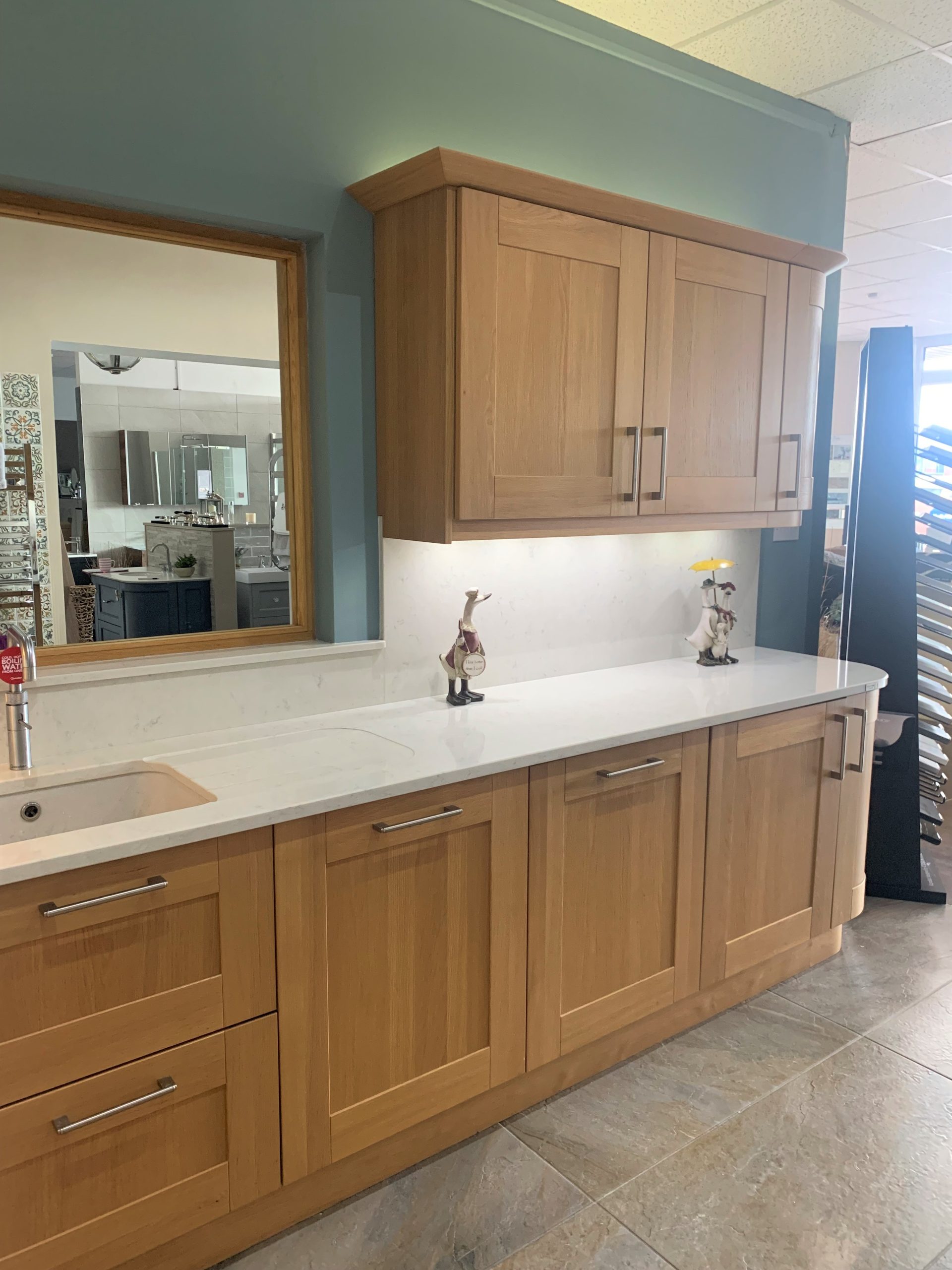 Ex-Display Mereway Lincoln Oak Kitchen with Worktops and Some Appliances