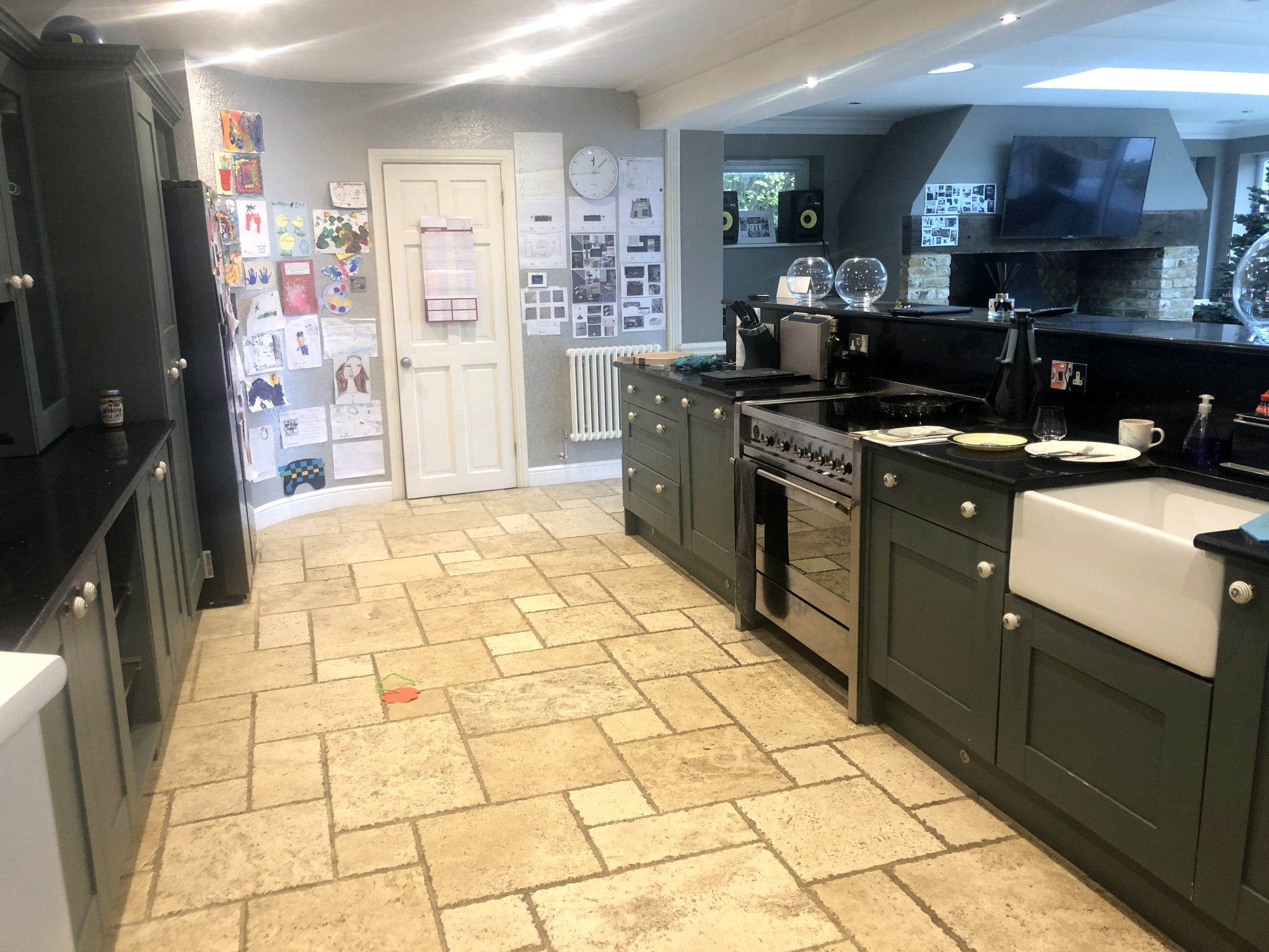 Bespoke Painted Kitchen With Granite Worktops and Some Appliances ...