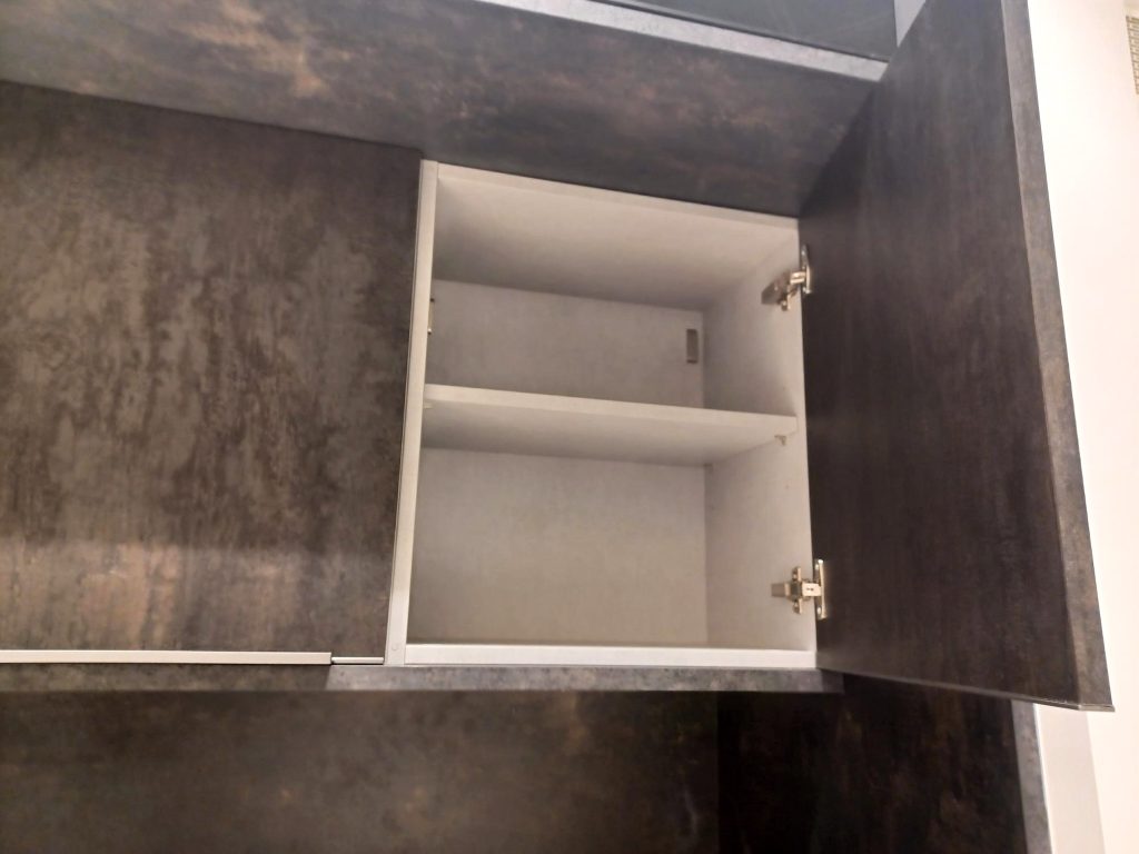 Ex Display Symphony Inline Timber Effect Tigerwood Kitchen with ...