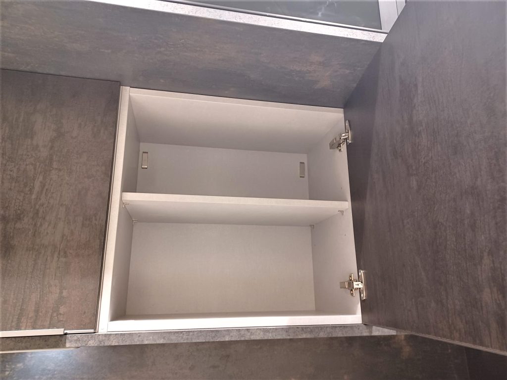 Ex Display Symphony Inline Timber Effect Tigerwood Kitchen with ...