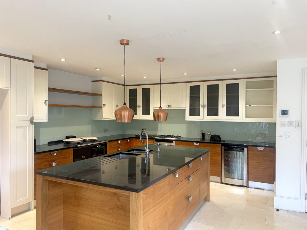 Walnut Kitchen With Granite Worktops, Island and Appliances - Used ...
