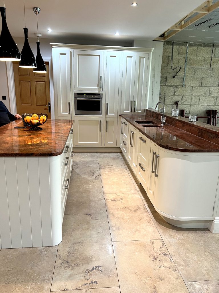 Bespoke Painted Inframe Kitchen with Island, Worktops and Appliances ...