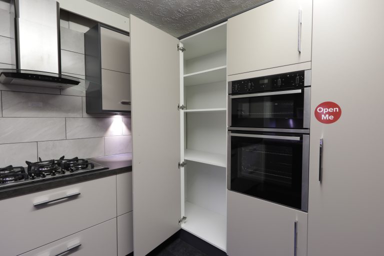 Ex Display Symphony Alta Cashmere Painted Kitchen With Worktops and ...