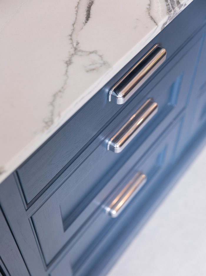 Ex Display Large Bespoke Inframe Painted Kitchen with Island, Pantry ...