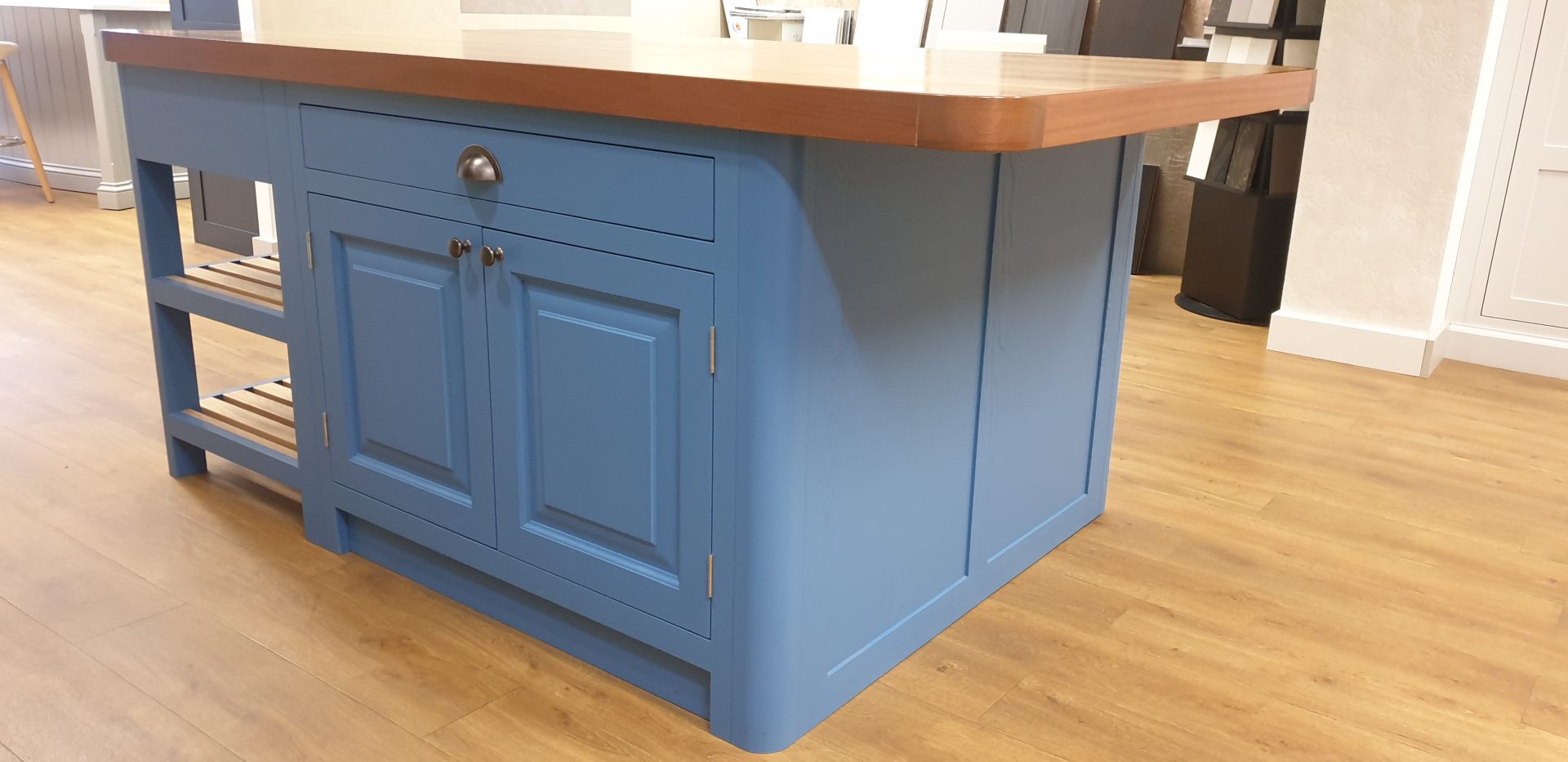 Ex Display Hand Painted Blue Inframe Shaker Island - The Used Kitchen ...