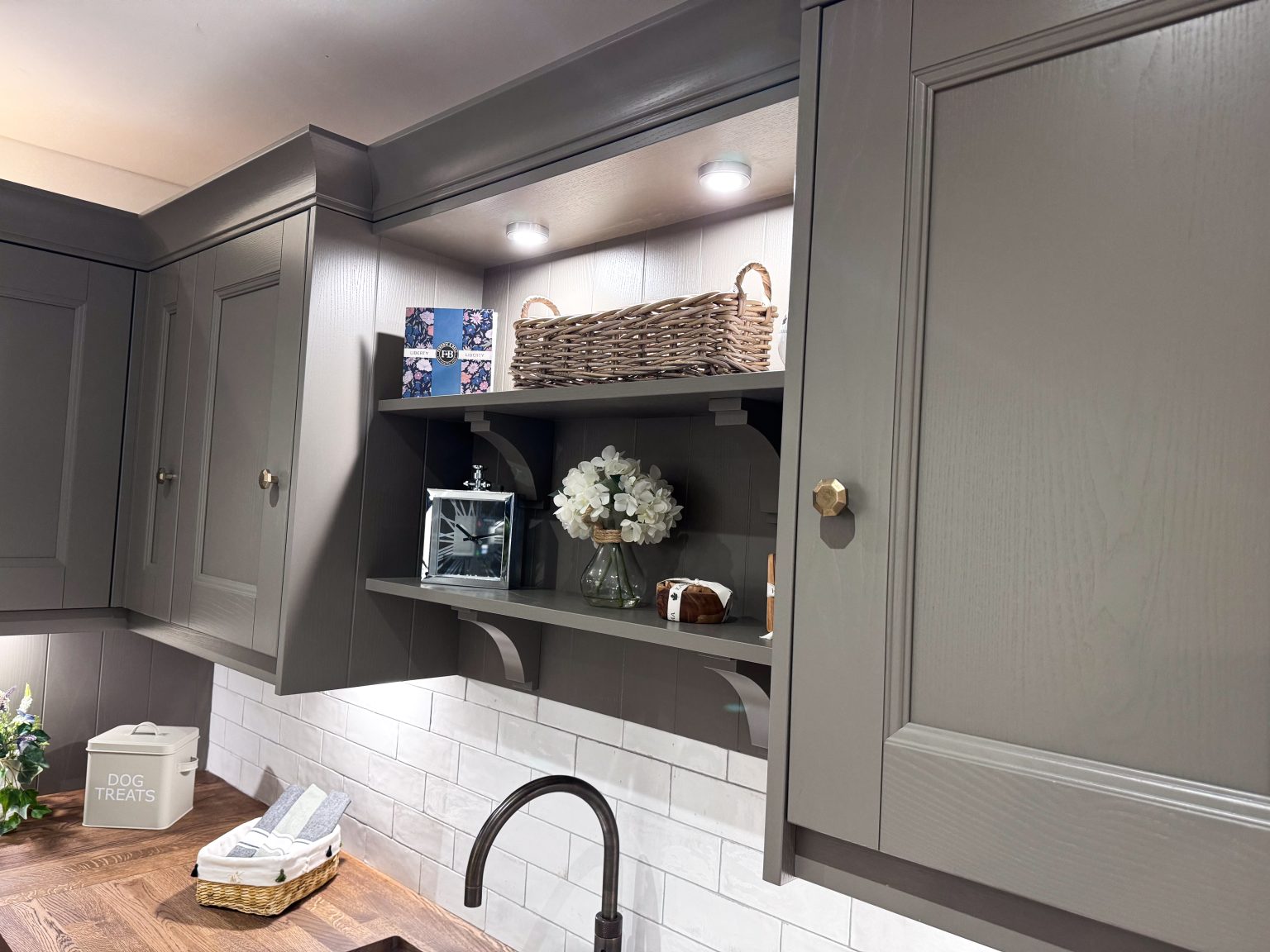 Ex Display Laura Ashley Boot Room with Spekva Wooden Worktops - The ...