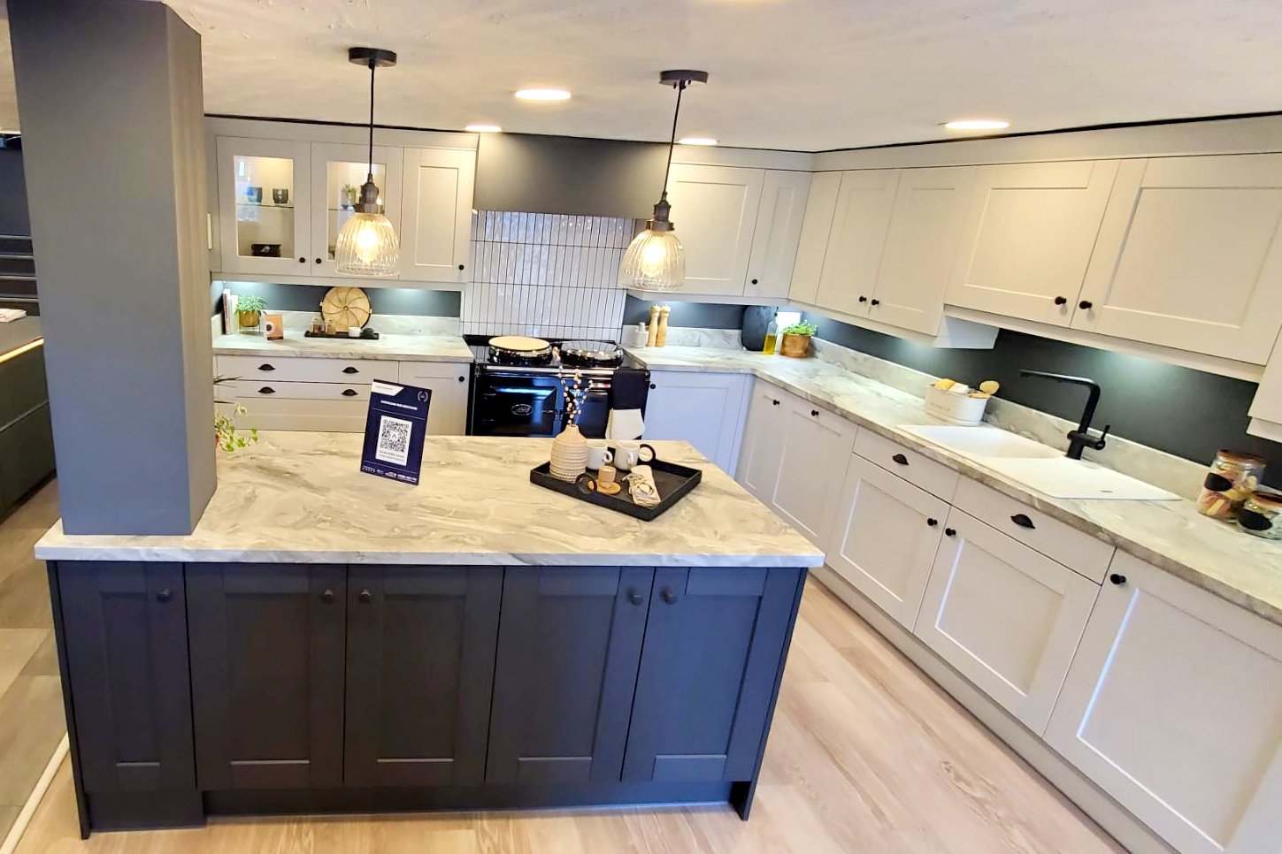 Ex Display Kitchen Stori Belsay Kitchen with Island and Laminate ...