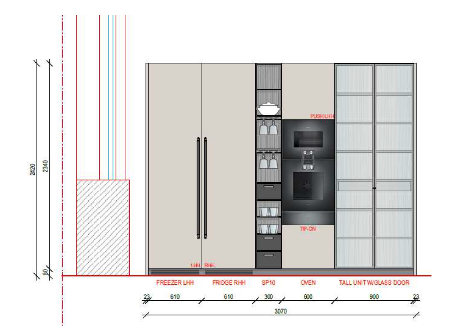Ex Display Boffi Programma St. Tall Units and Gaggenau Appliances - The ...