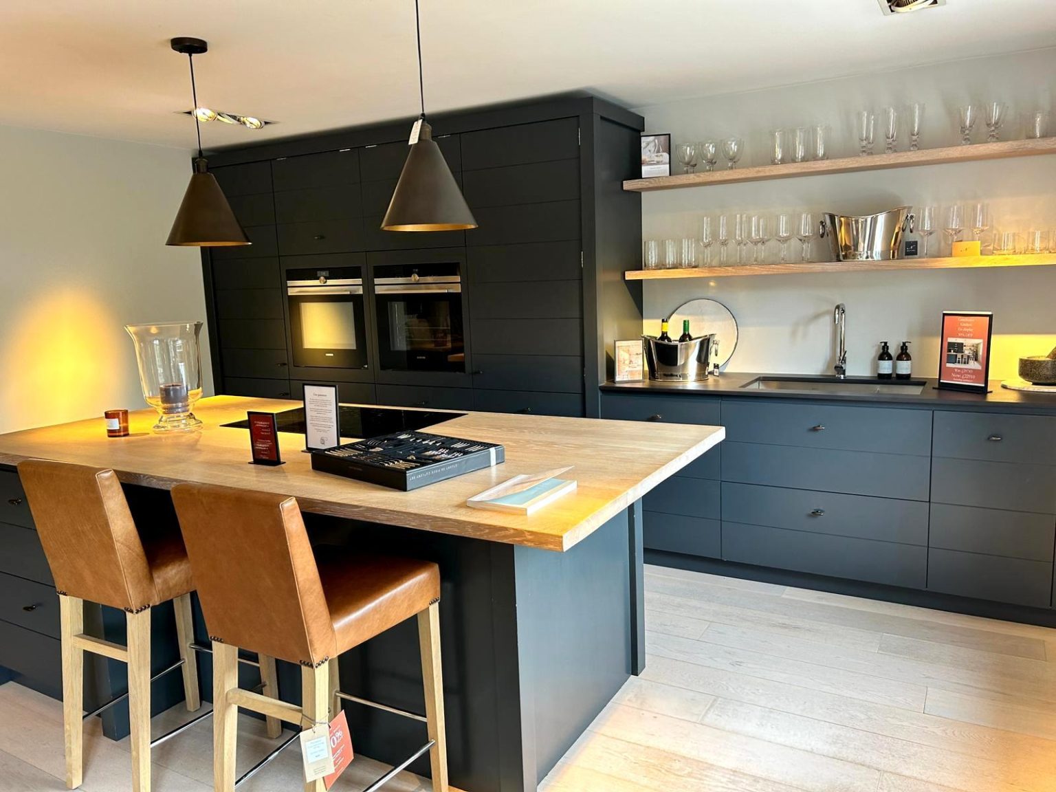 Ex Display Neptune Limehouse Kitchen with Island and Worktops - The ...