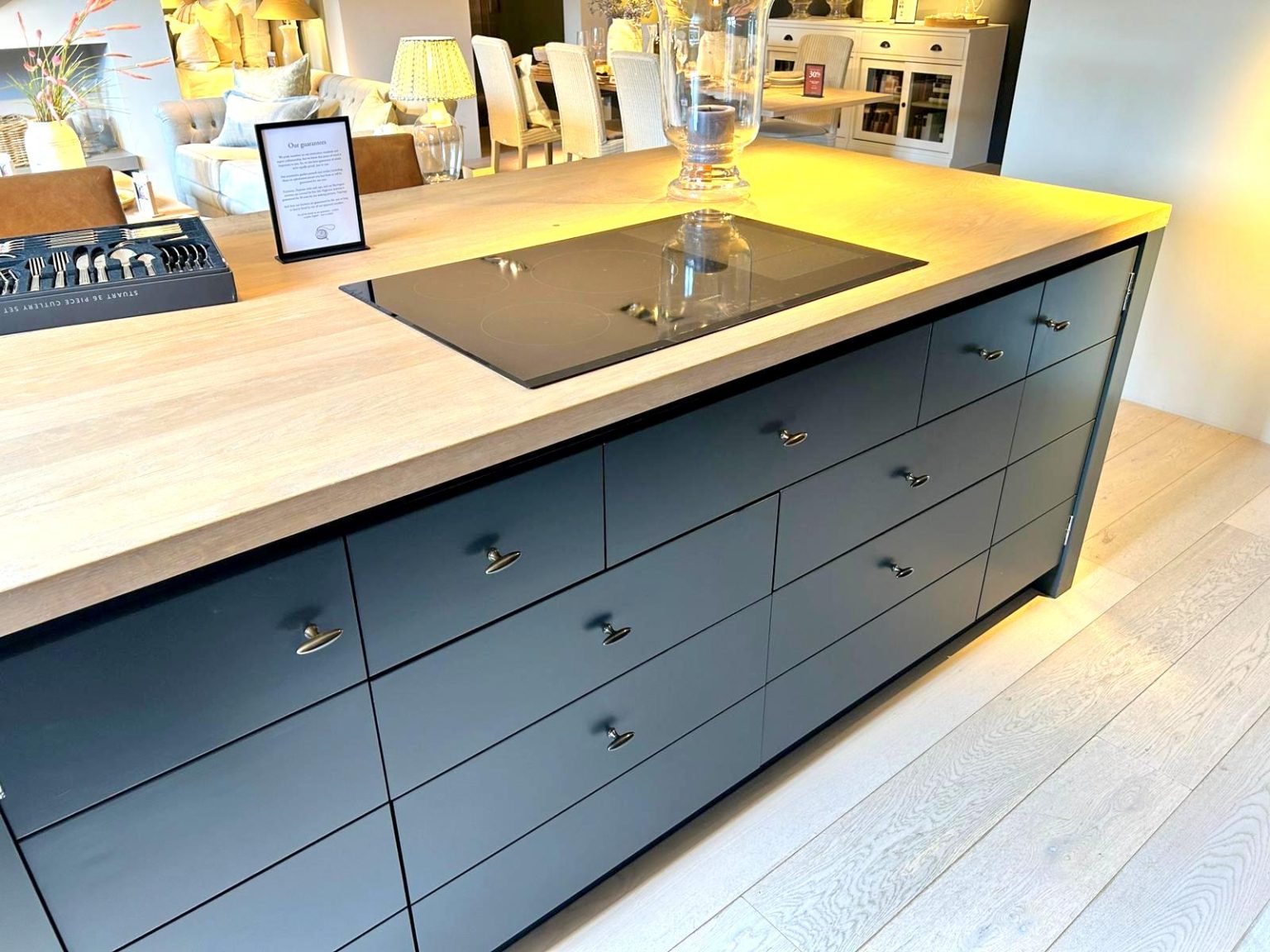 Ex Display Neptune Limehouse Kitchen with Island and Worktops - The ...