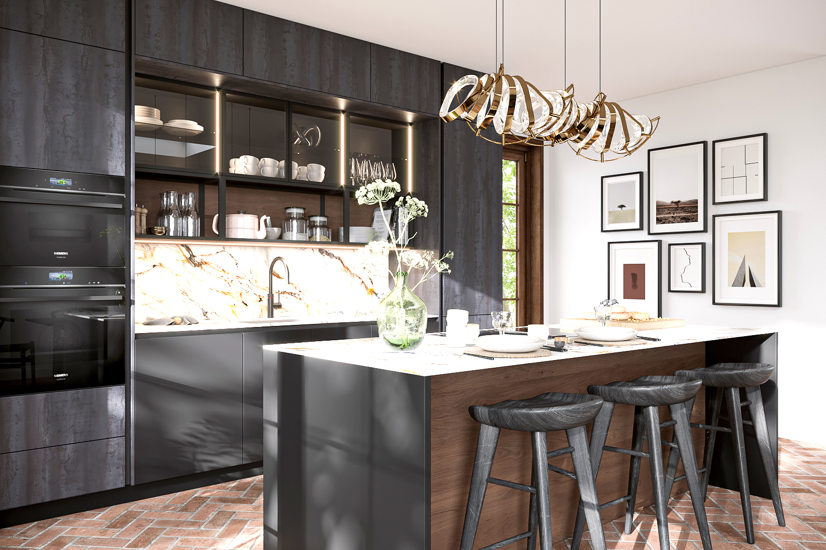 Ex Display Hacker Kitchen with Island and Worktops - The Used Kitchen ...