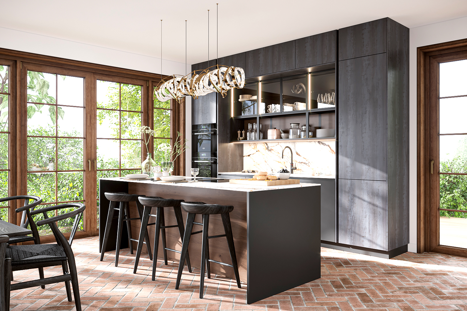 Ex Display Hacker Kitchen with Island and Worktops - The Used Kitchen ...