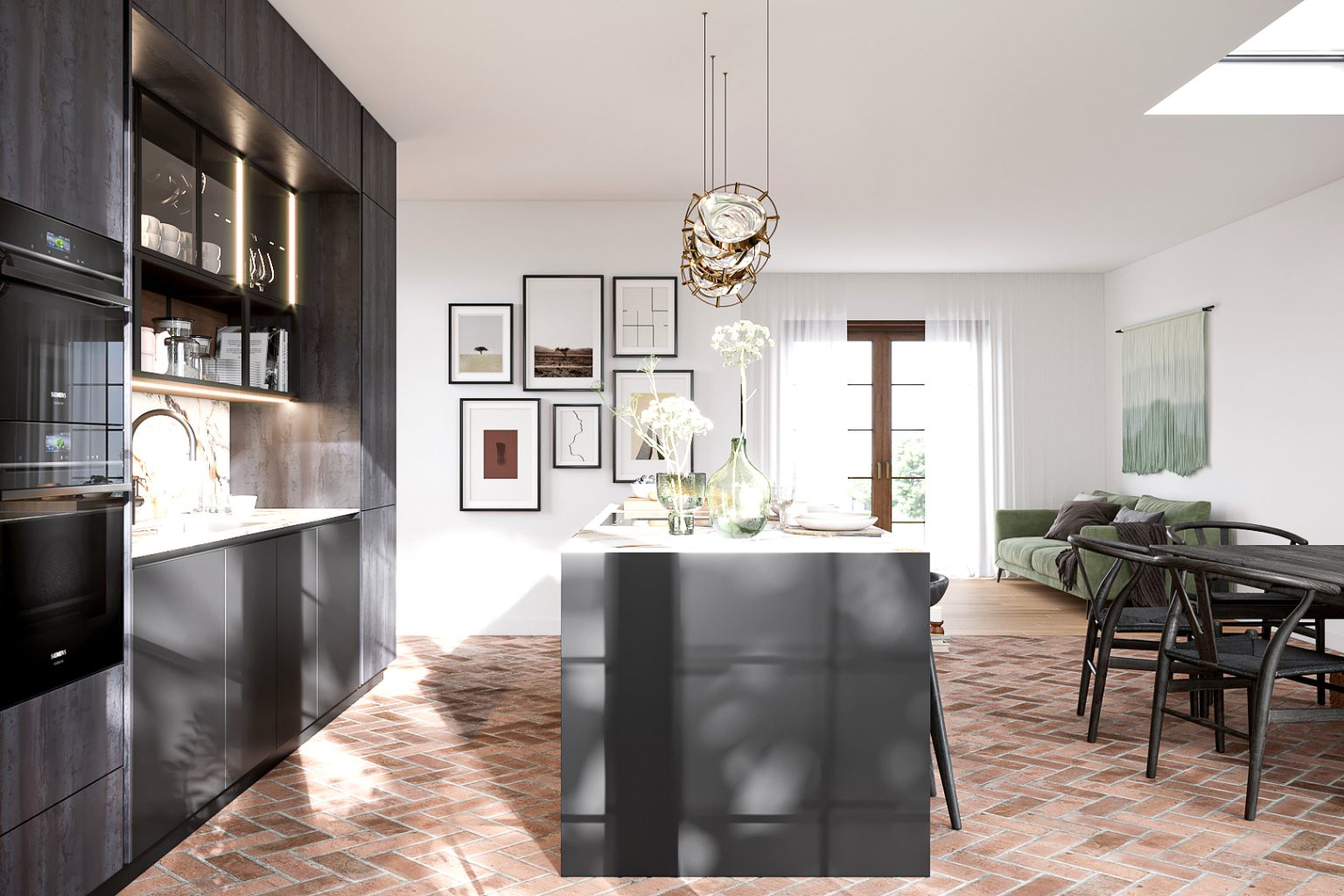 Ex Display Hacker Kitchen with Island and Worktops - The Used Kitchen ...