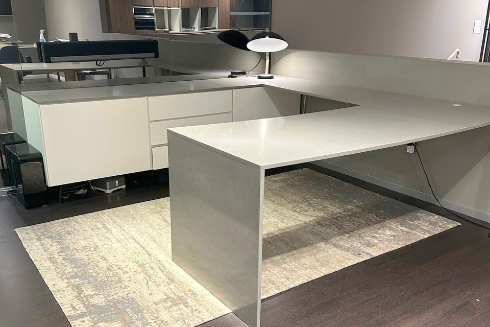 Ex Display Office Furniture With Quartz Worktops - The Used Kitchen Company