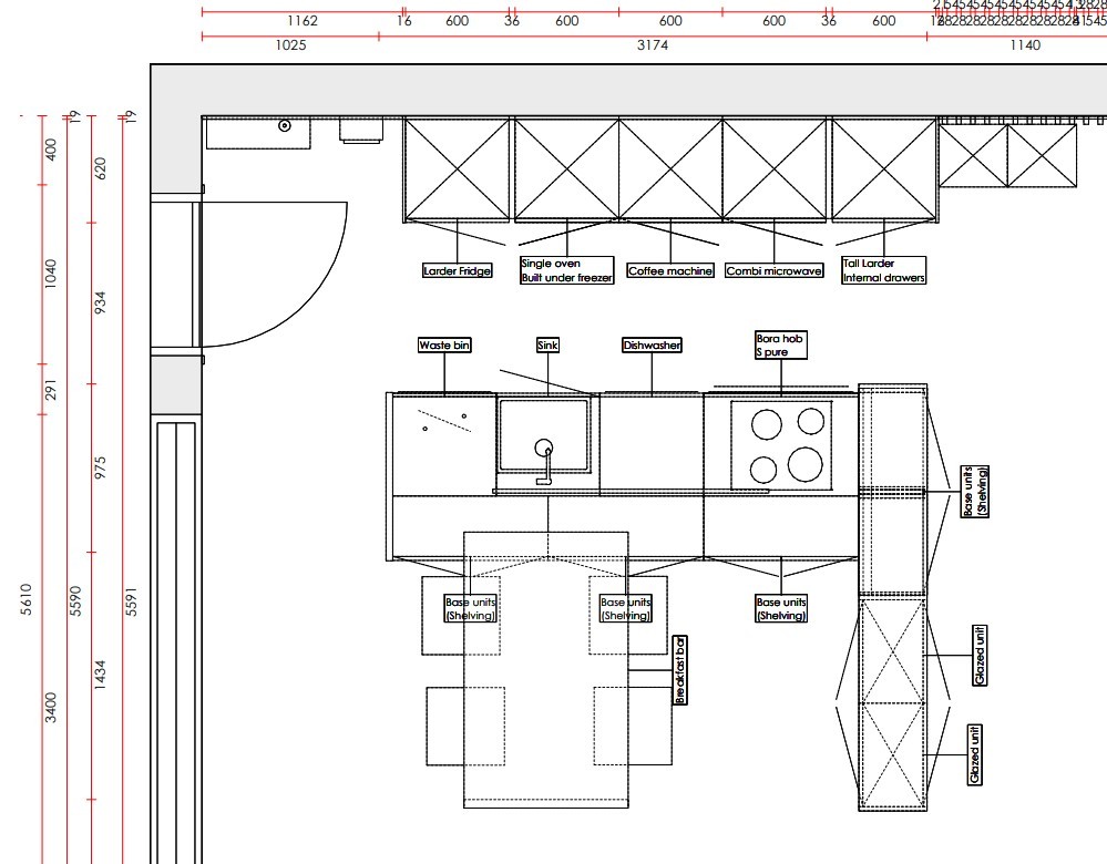 Ex-Display Rotpunkt Kitchen With Island, Appliances, and Worktops - The ...