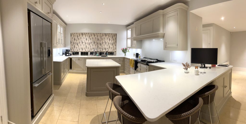 Tom Howley Kitchen with Island, Dresser, Silestone Worktops and ...