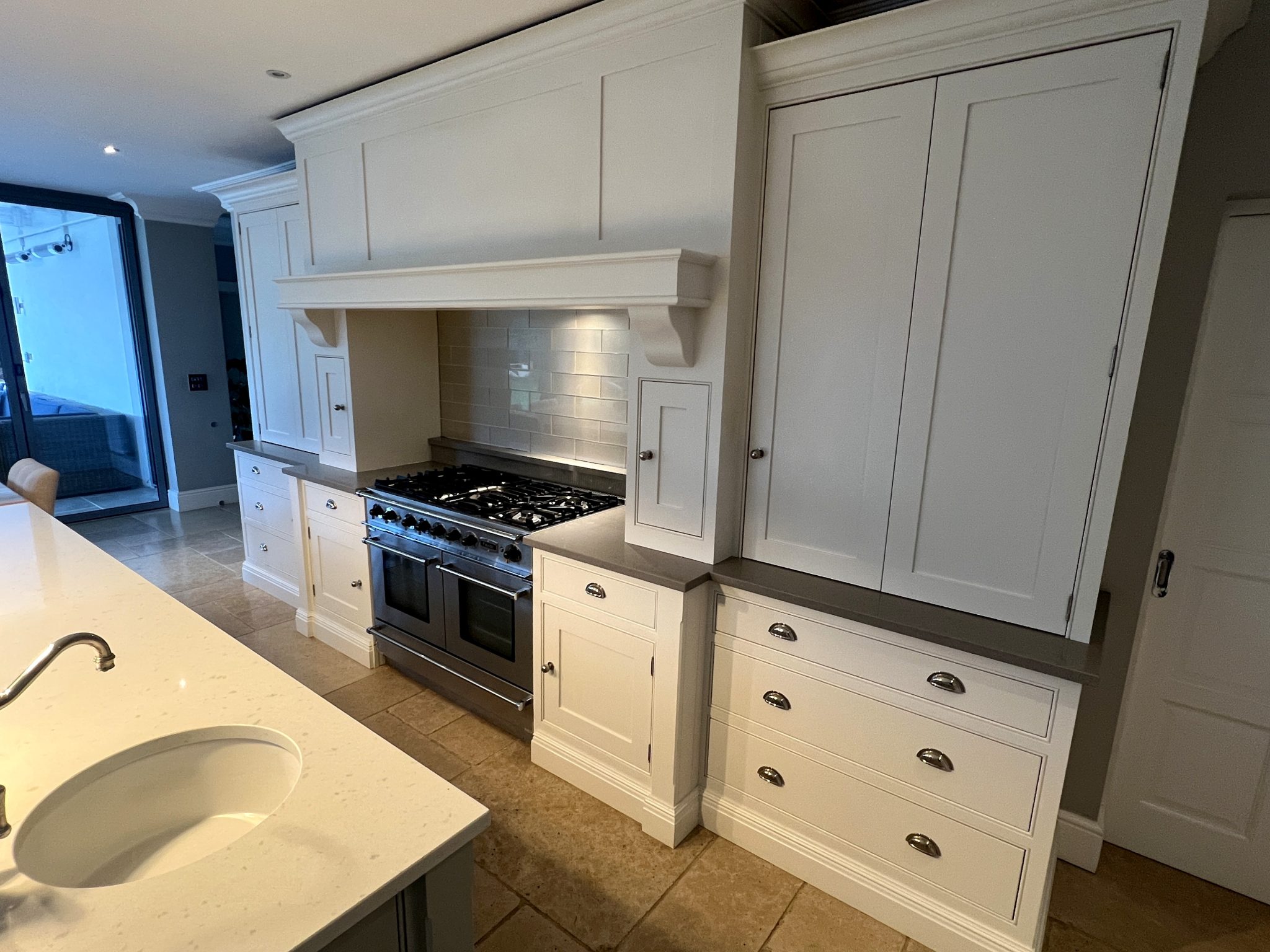 Large Tom Howley Kitchen With Island, Worktops and Appliances - Used ...