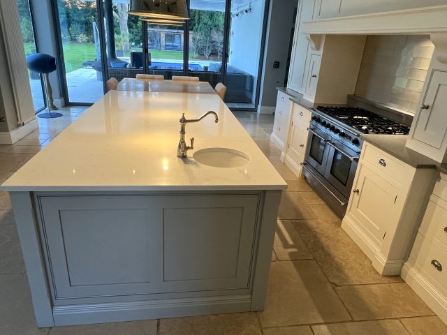 Large Tom Howley Kitchen With Island, Worktops and Appliances - Used ...