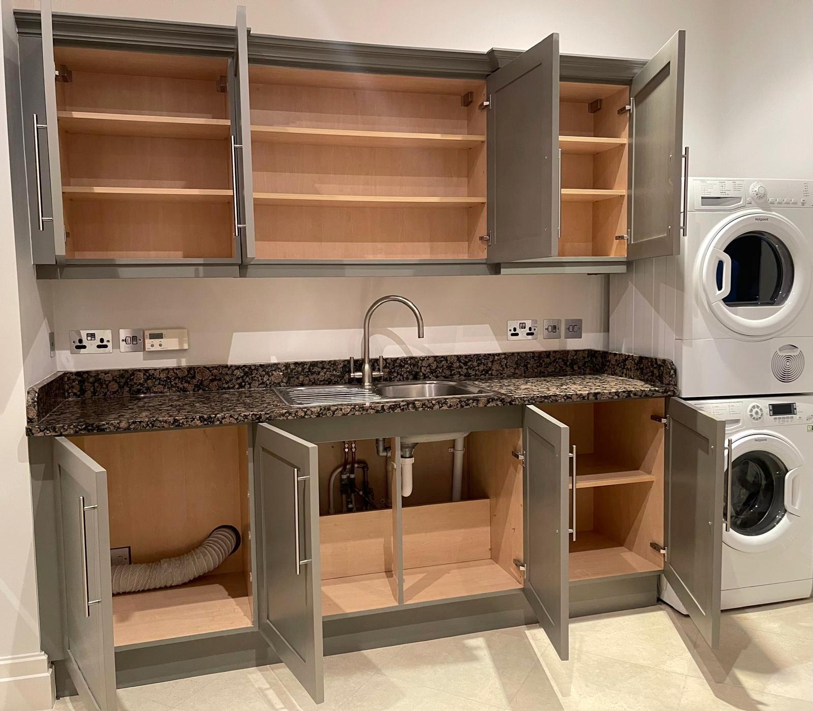 Painted Utility Room With Worktop - USED - The Used Kitchen Company