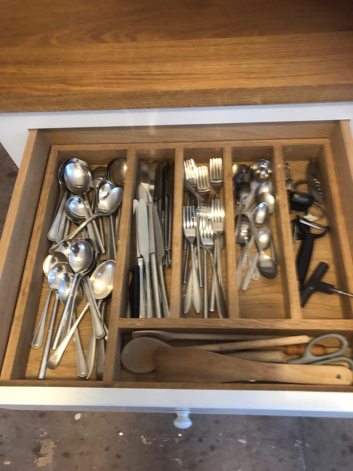 1yr old DeVOL Kitchen with Plate Rack and Solid Oak Worktops- Used ...