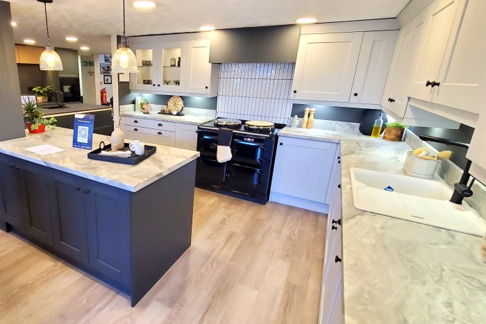 Ex Display Kitchen Stori Belsay Kitchen with Island and Laminate ...