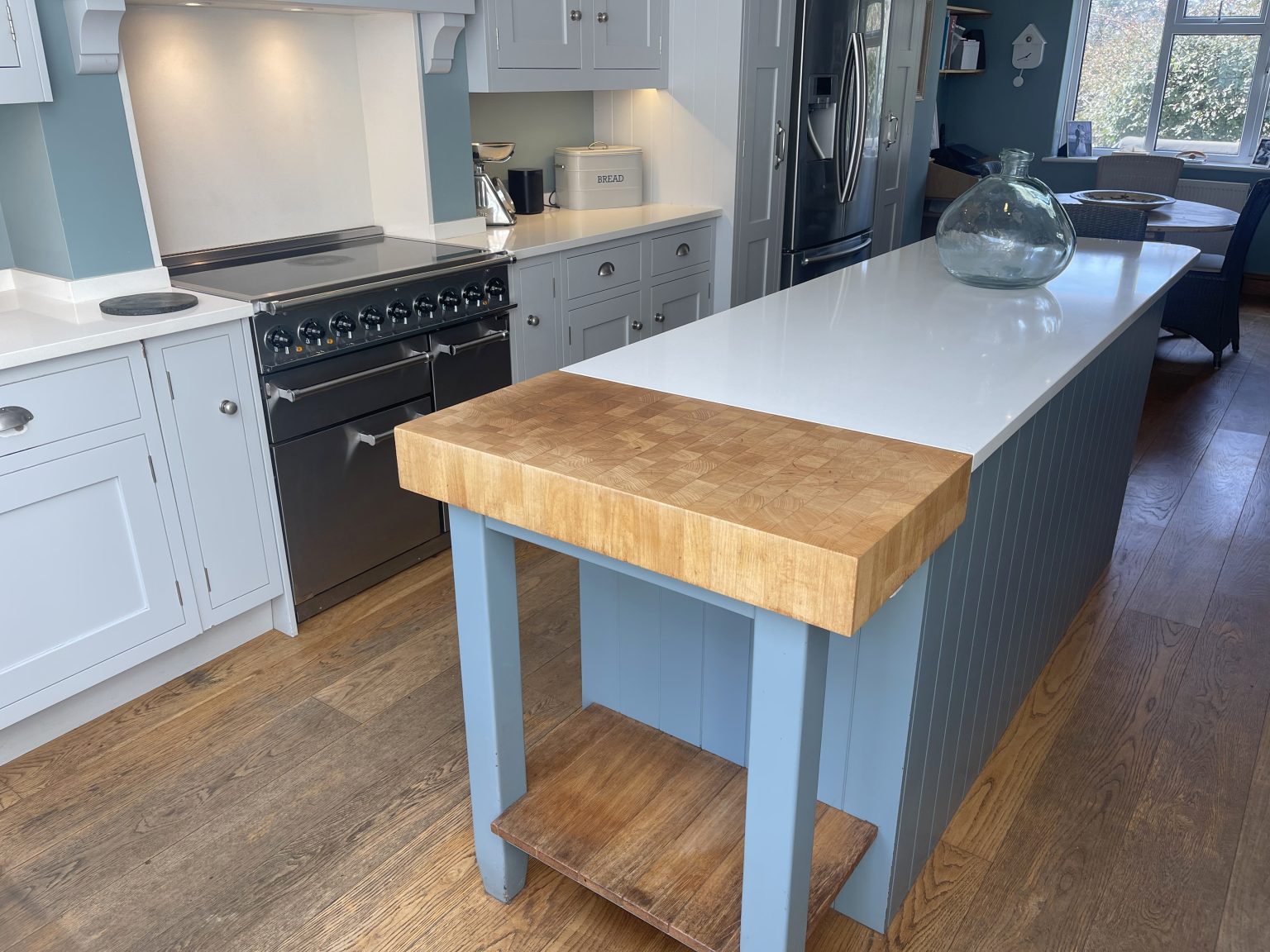 John Lewis Of Hungerford Painted Kitchen With Island, Silestone ...