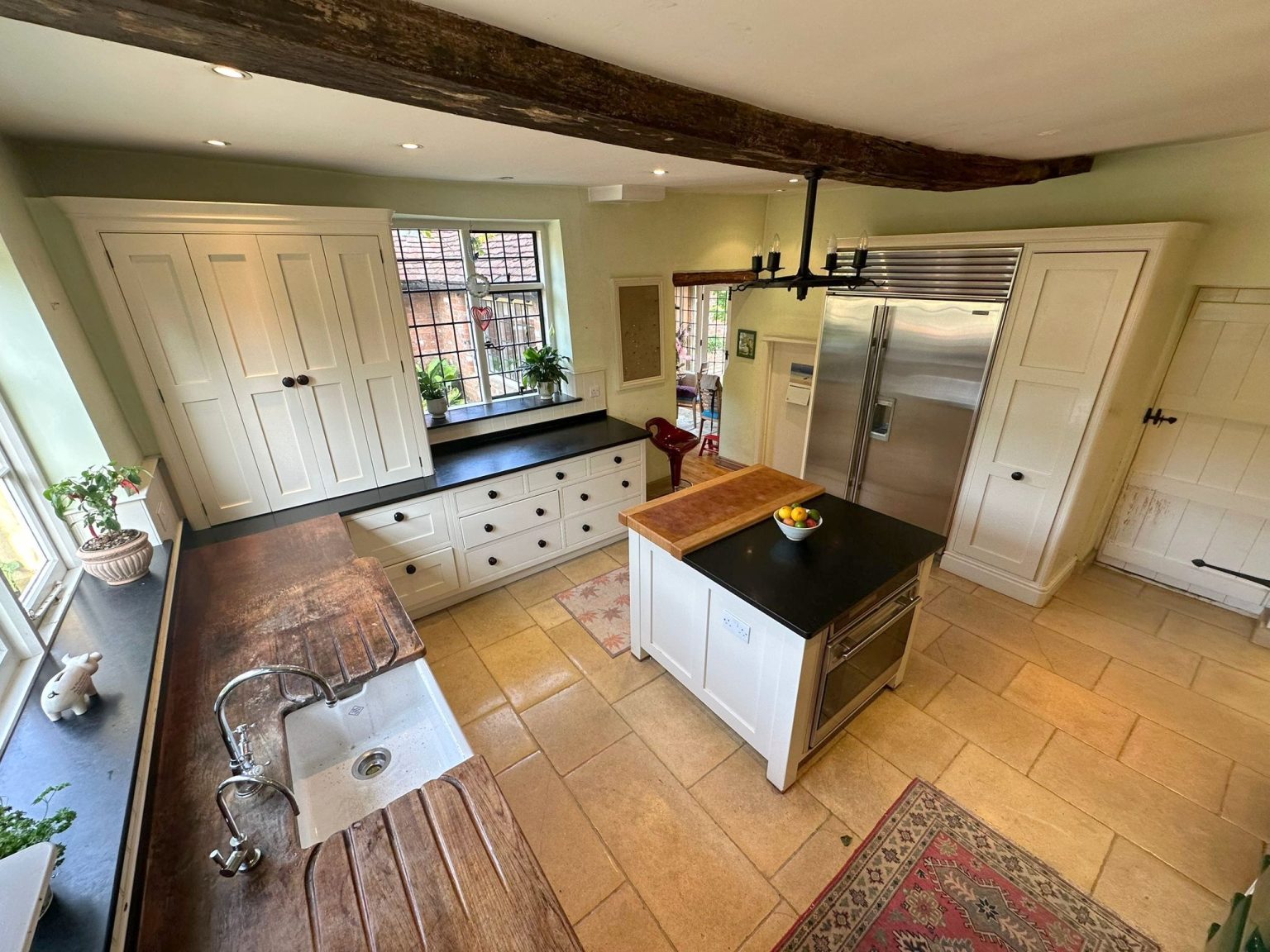 Painted Martin Moore Kitchen With Island, Worktops and Appliances ...