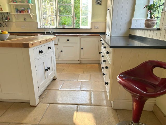 Painted Martin Moore Kitchen With Island, Worktops and Appliances ...