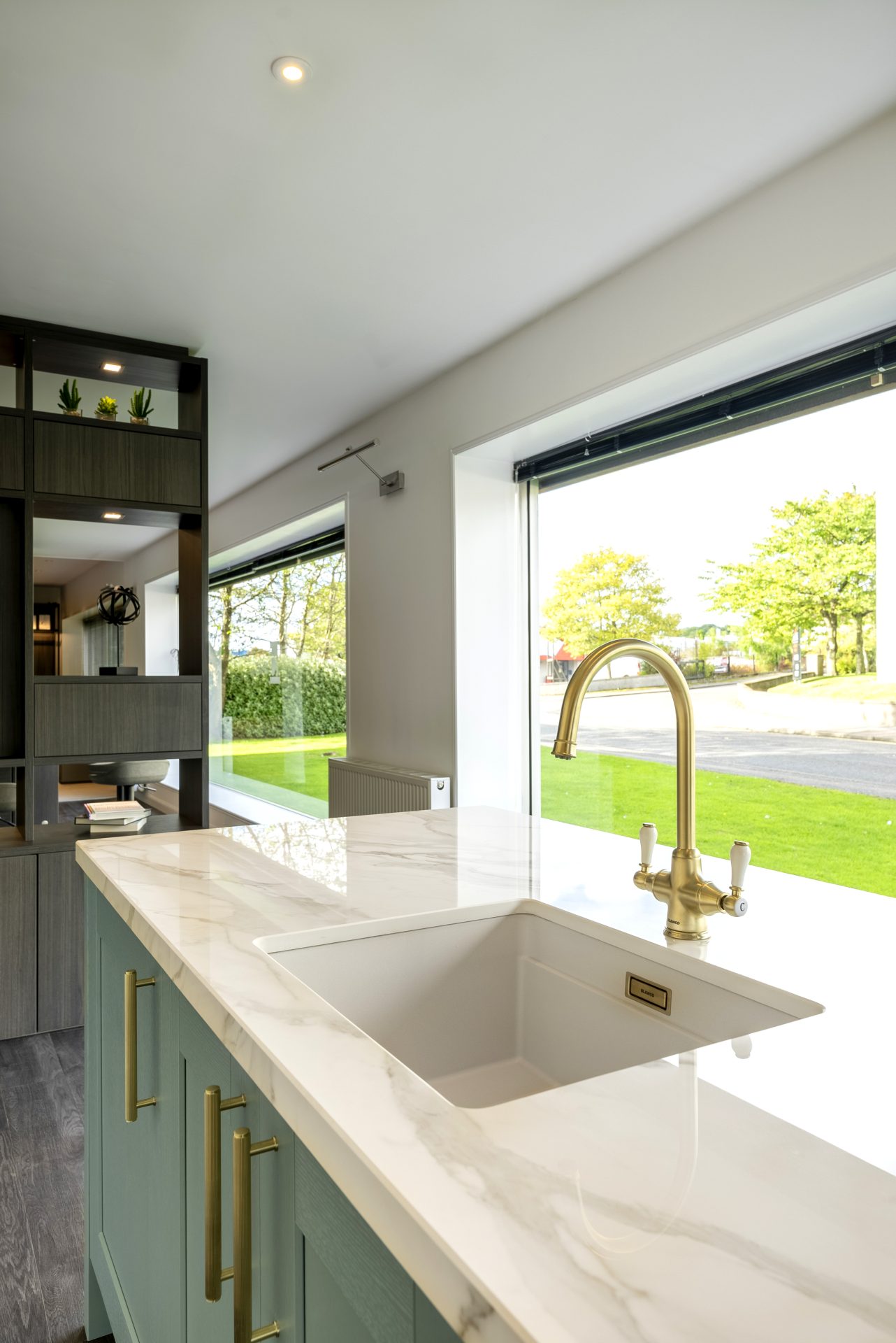 Ex Display Bespoke Painted Kitchen with Dekton Lucid Worktops and and ...