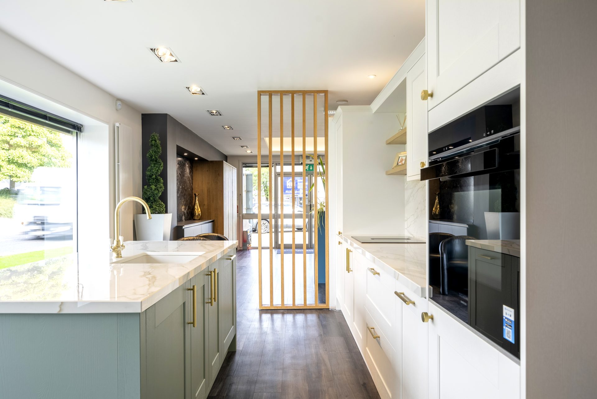 Ex Display Bespoke Painted Kitchen with Dekton Lucid Worktops and and ...