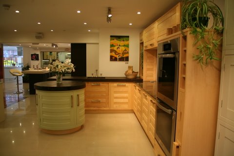 Bespoke Handmade Smallbone style solid Ash Kitchen, with Thick Granite ...