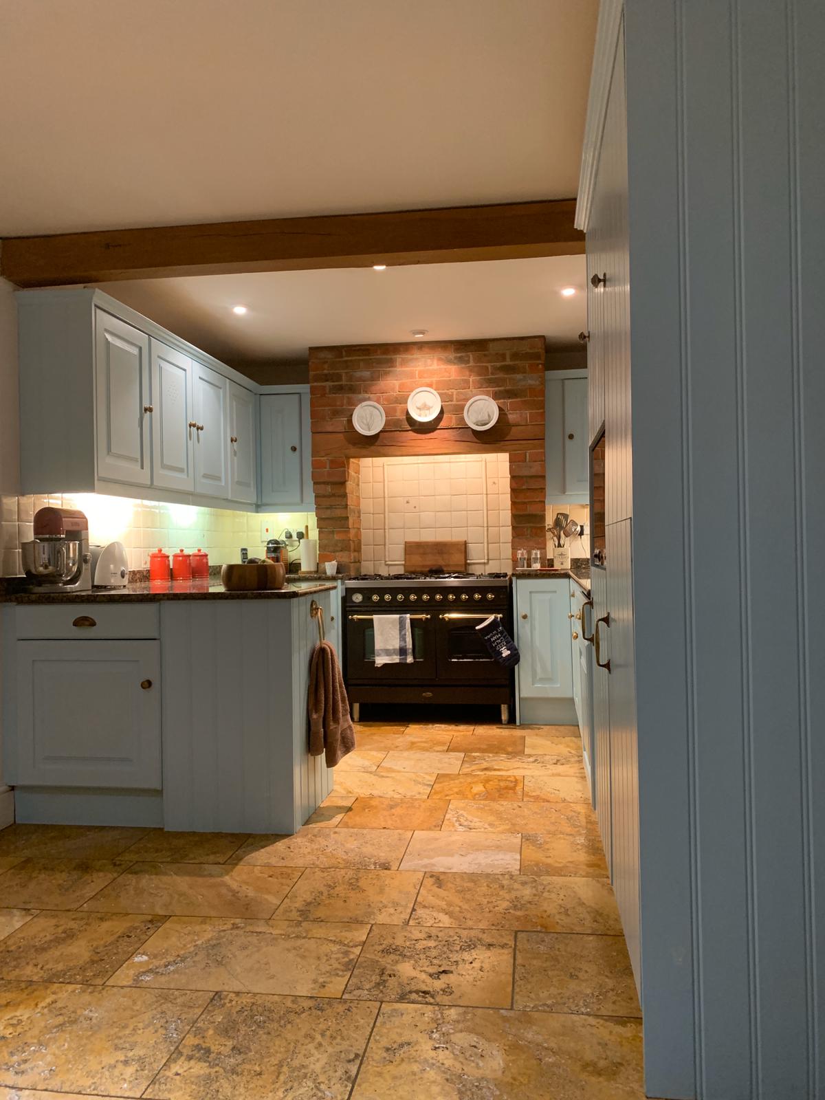 Bespoke Painted Kitchen with Worktops and Appliances - Used